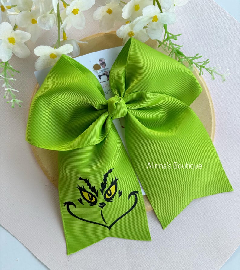 Grinch bow - Etsy