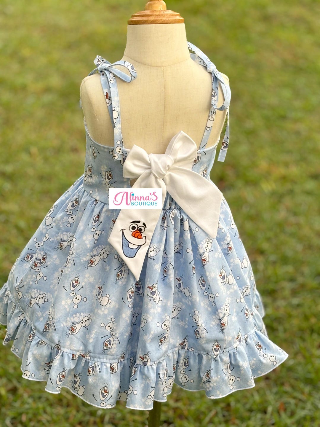 Olaf Dress for Girl, Frozen Olaf Dress, Frozen Toddler Dress, Frozen ...