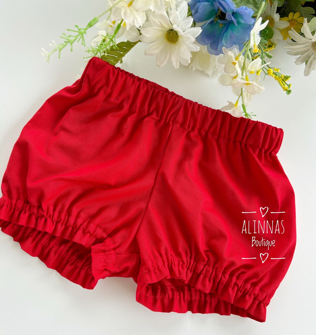 Bloomers for Girls, Baby and Toddler Girl's Bloomers, Red Gingham ...