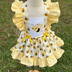 Bee Toddler Dress, First Birthday, Bee Toddler Dress, Bee Birthday ...