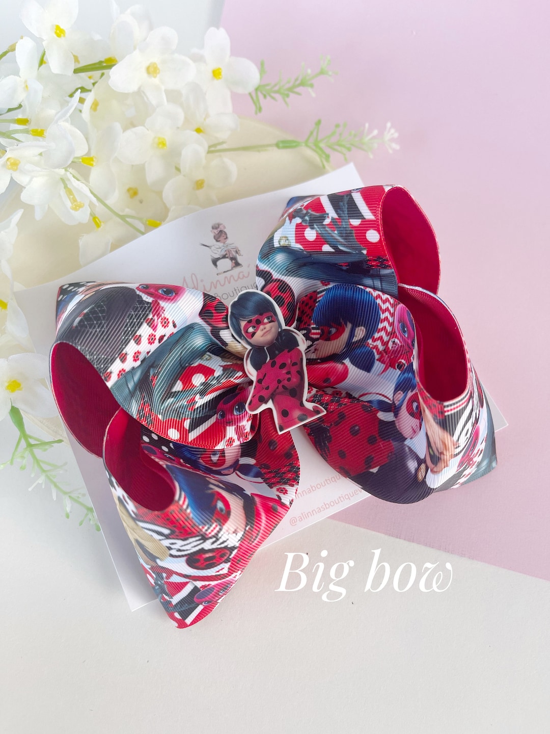 Beautiful Bows Miraculous Ladybug Hair Bows Ladybug Hair - Etsy