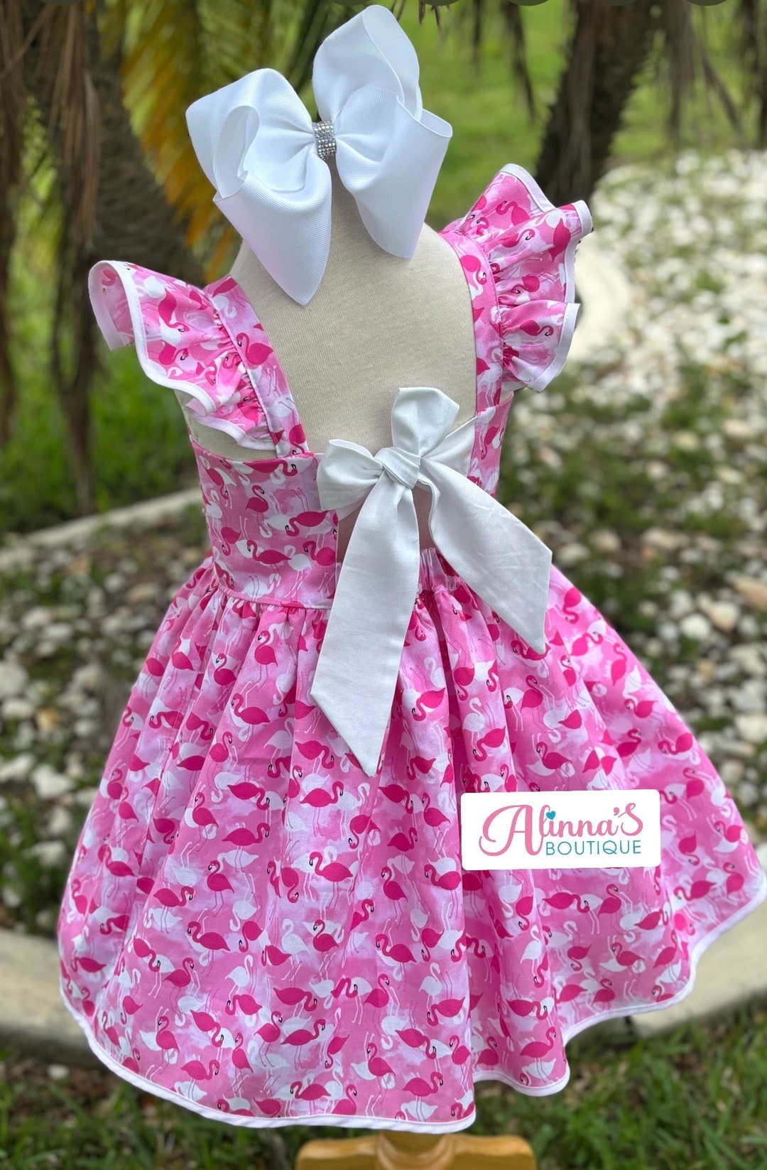 Flamingo Dress for Girl, Flamingos Dress, Summer Dress for Toddlers, My ...