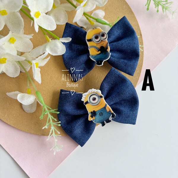 Minion Hair Bow - Etsy