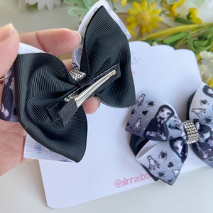 Wednesday Addams Hair Bows , Wednesday Bows , Wednesday Addams Pigtail ...