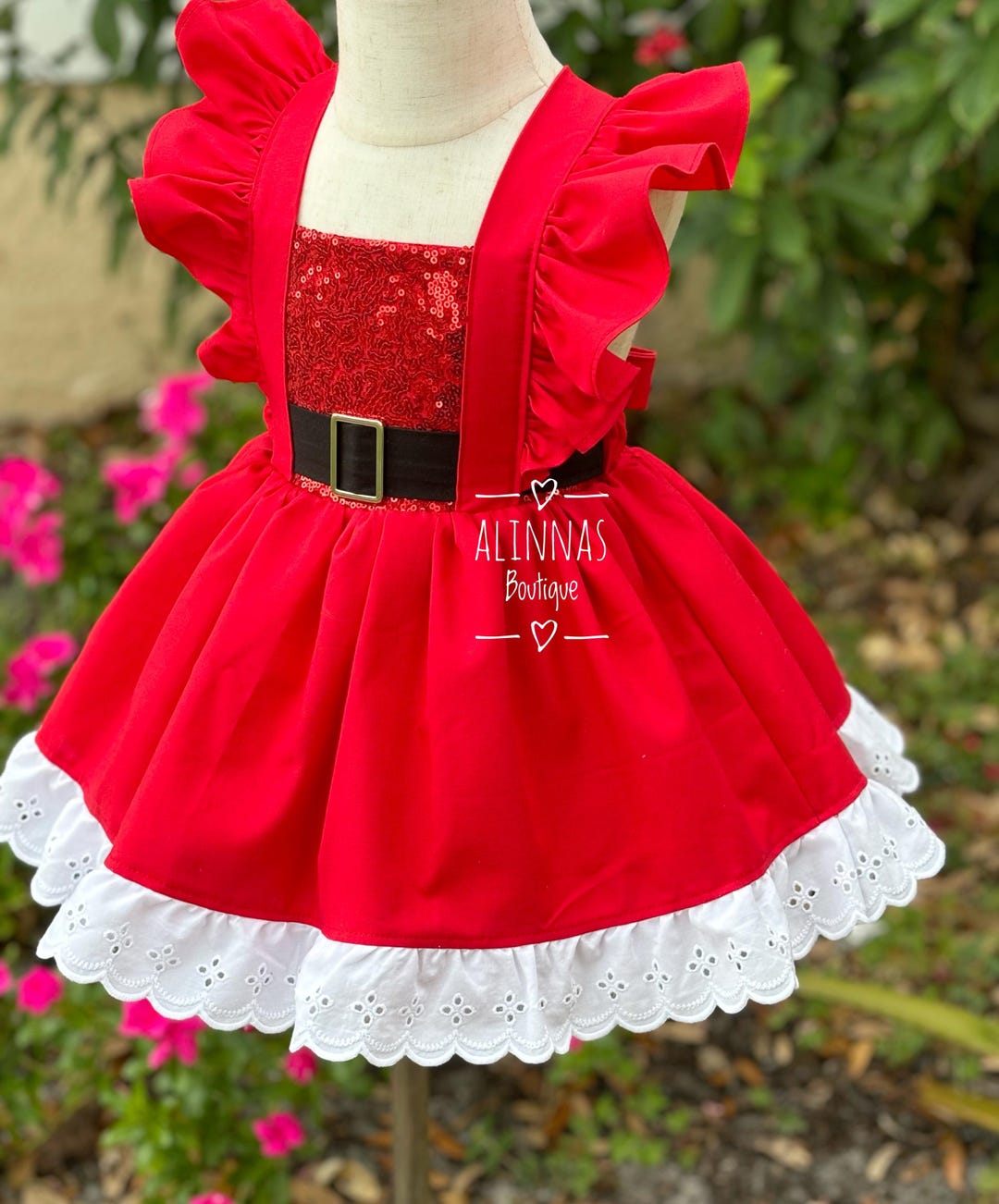 Santa Girl Dress,santa Claus Inspired Dress for Toddler ,holiday Dress ...