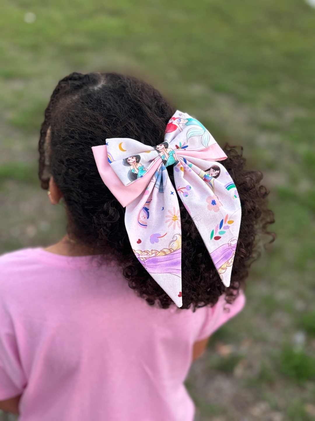 Princess Inspired Hair Bows, Princess Coquette Bows for Birthday Party ...