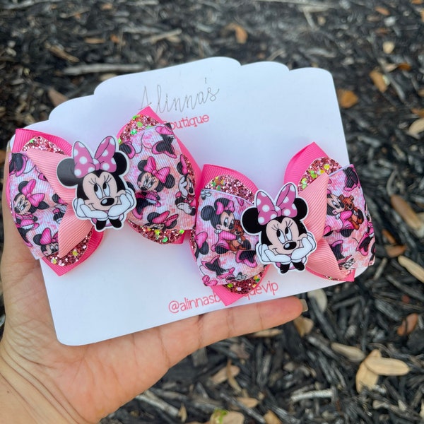 Minnie Mouse Hair Bow - Etsy