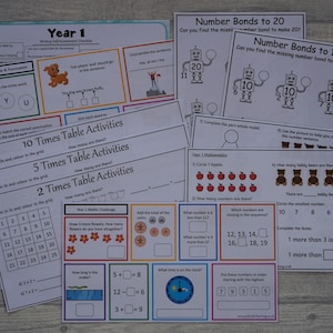 Year 1 Learning Pack - Etsy UK