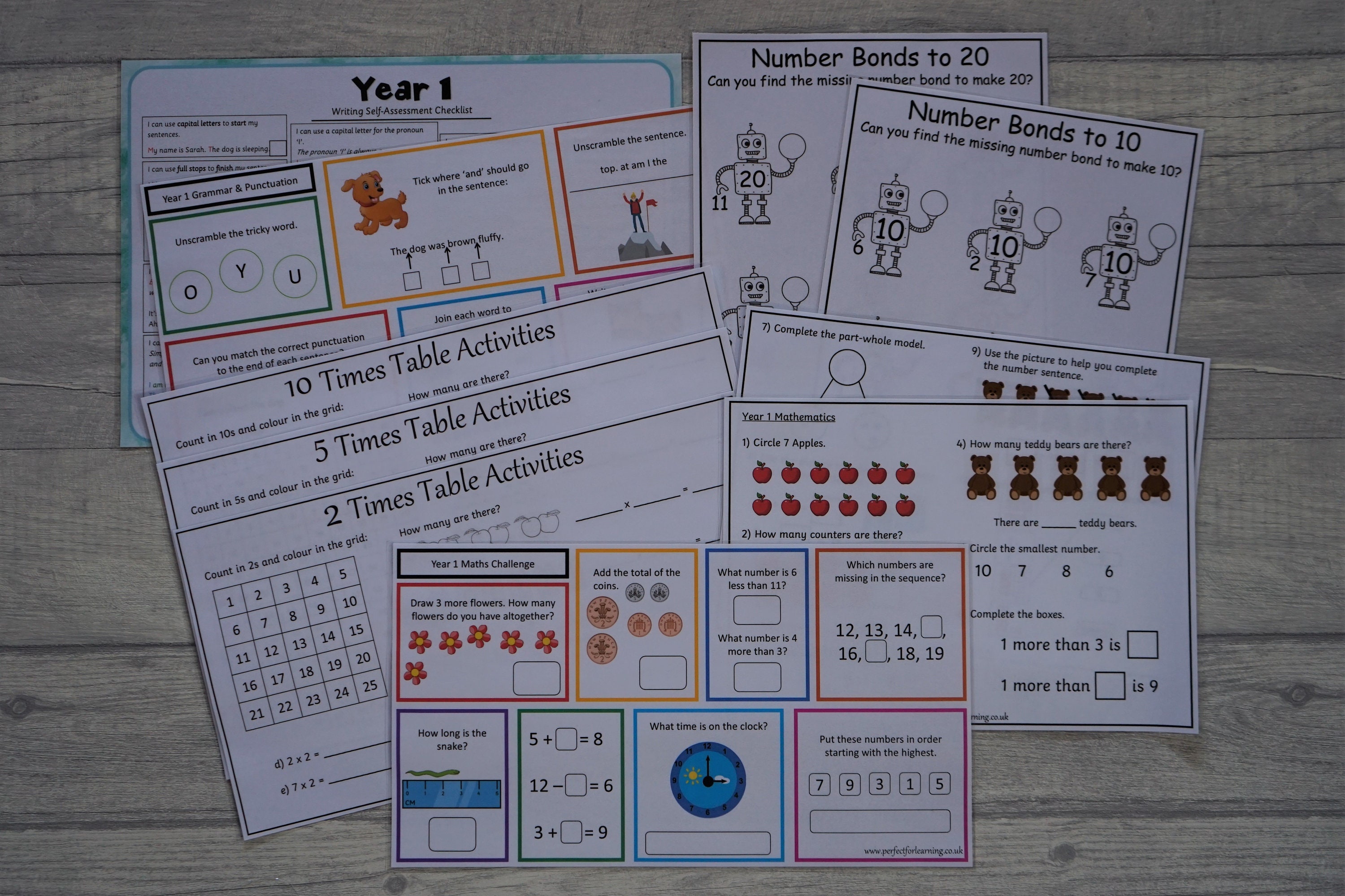 Year 1 Learning Pack - Etsy UK