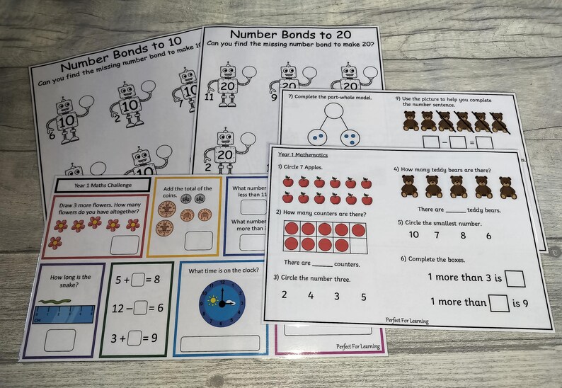 Year 1 Learning Pack - Etsy UK