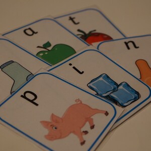 Phase 2 Phonics Flashcards With Images Starting School Early Learning ...
