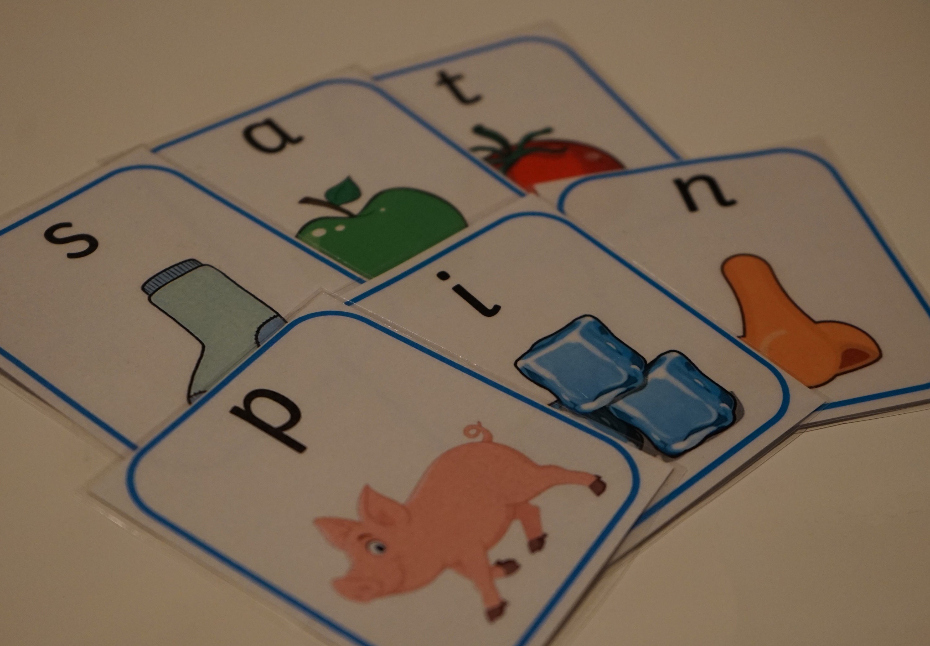 Phase 2 Phonics Flashcards With Images Starting School Early Learning ...