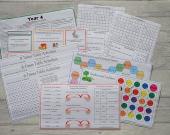 Year 1 Learning Pack - Etsy UK