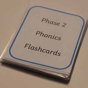 Phase 2 Phonics Flashcards With Images Starting School Early Learning ...