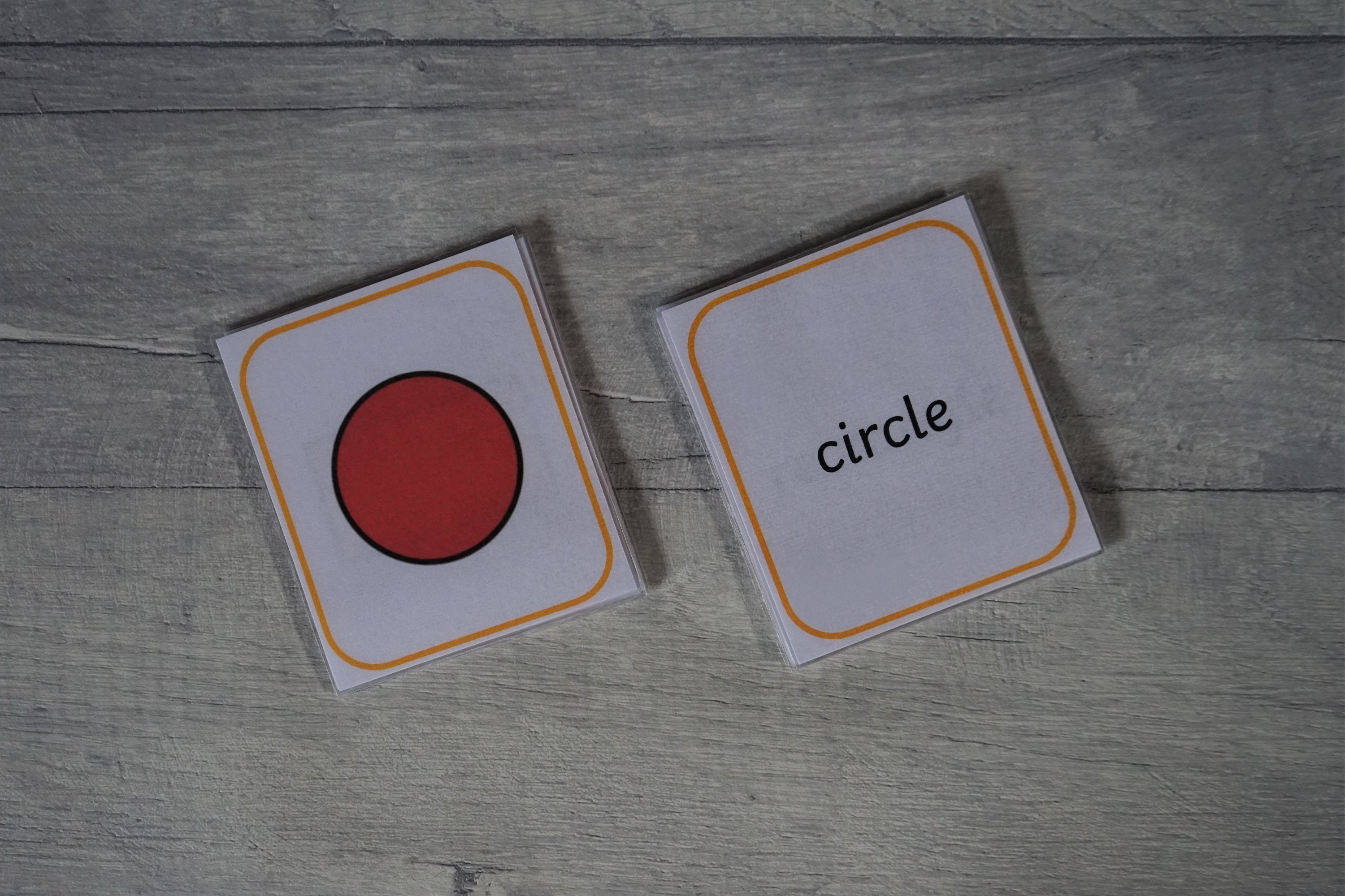 2D Shapes Matching Flashcards - Etsy UK