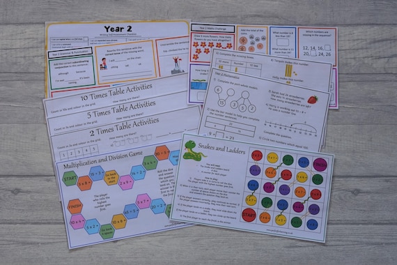 Year 2 Learning Pack - Etsy