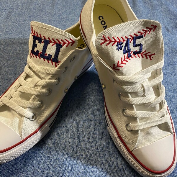 Baseball Converse - Etsy