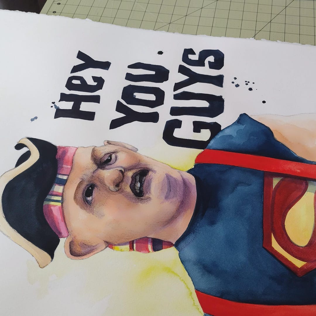 Hey You Guys Goonies Original Watercolor Illustration - Etsy
