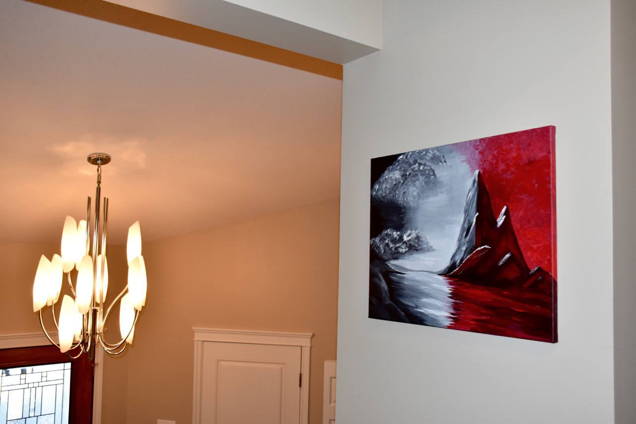 Red Oblivion Acrylic Painting - Etsy