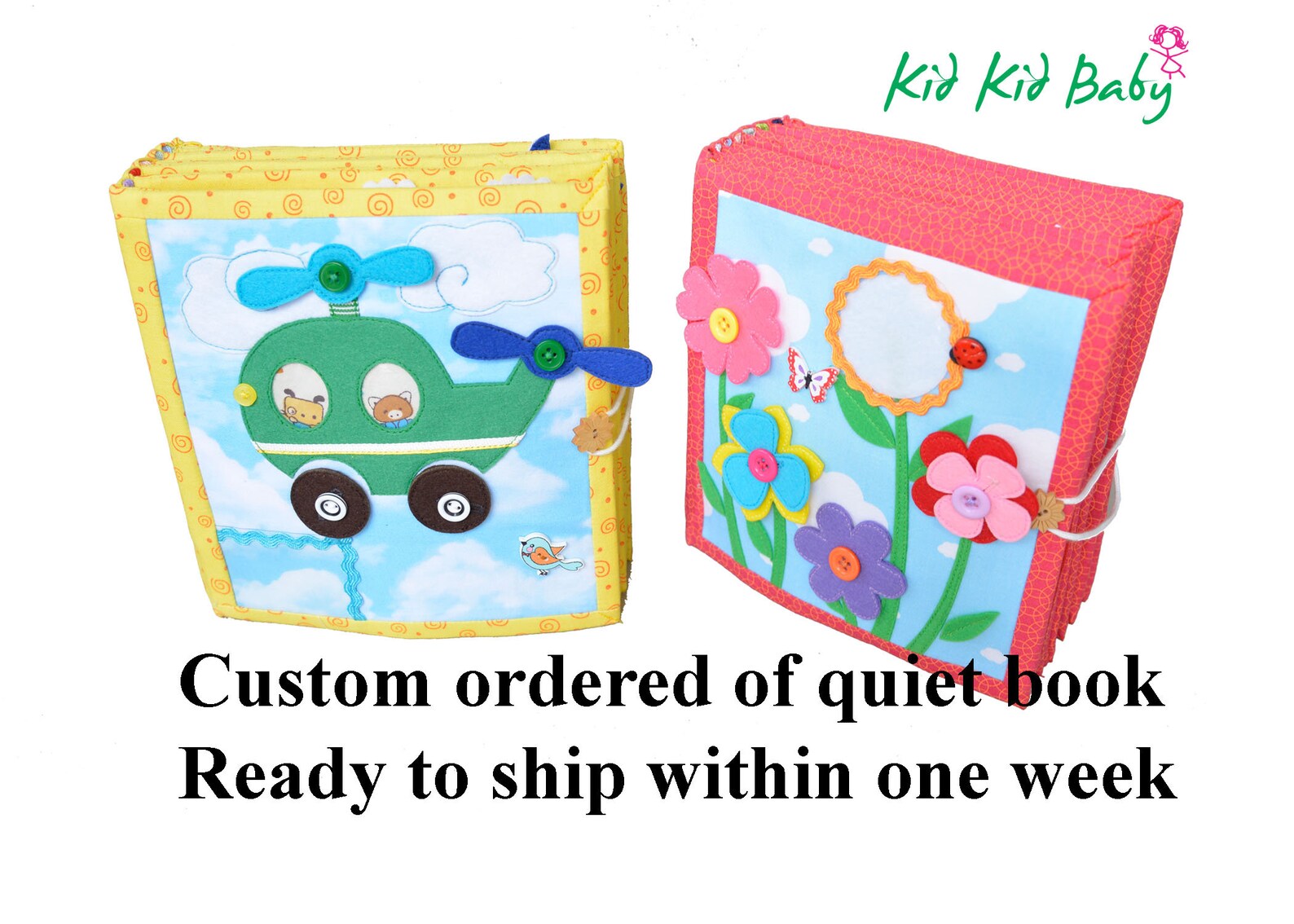 Custom-ordered-quiet Book Developing Books for Children/ - Etsy