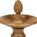 Solid Rock Stoneworks Plain Pineapple Concrete Fountain- 39" Tall - Etsy