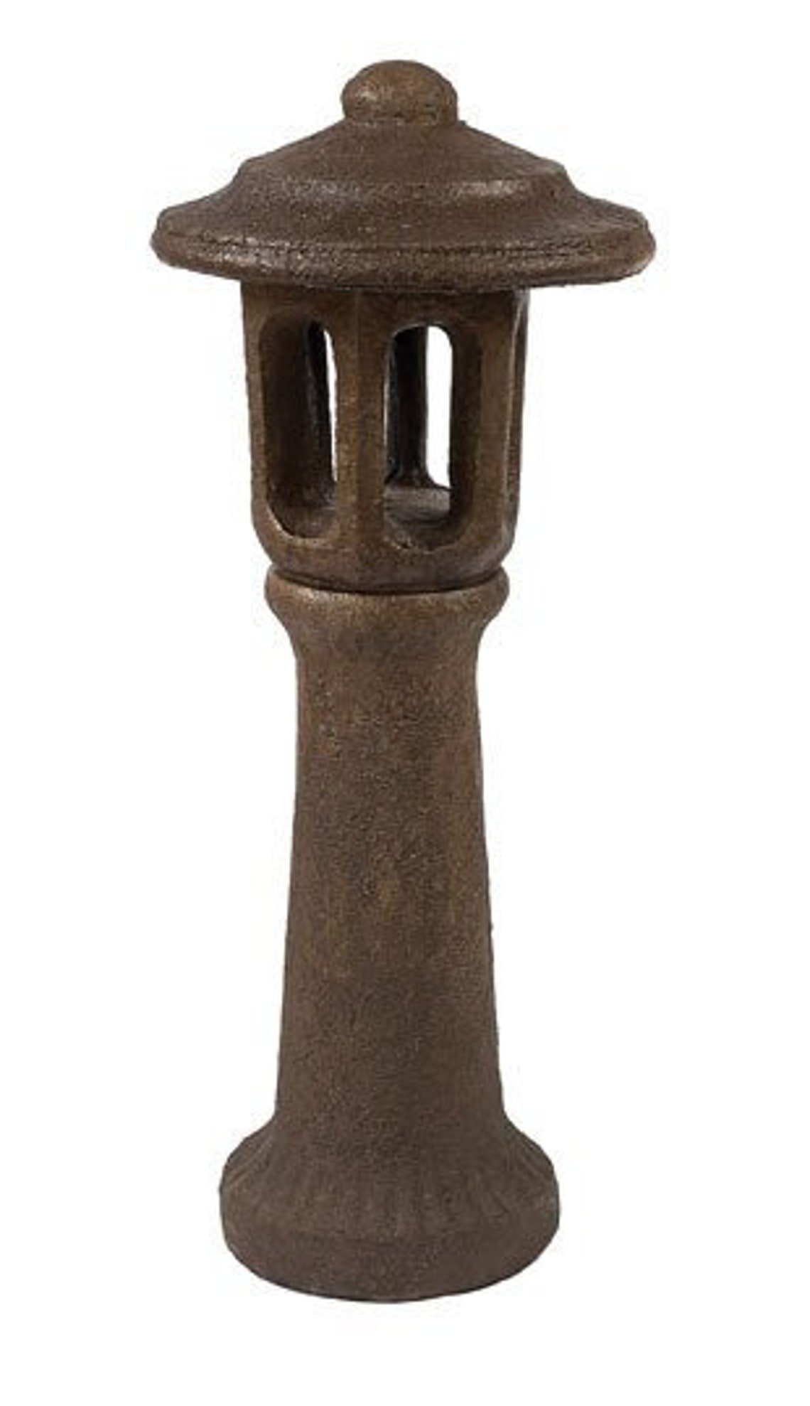 Solid Rock Stoneworks Small Lantern With Pedestal- Mocha - Etsy