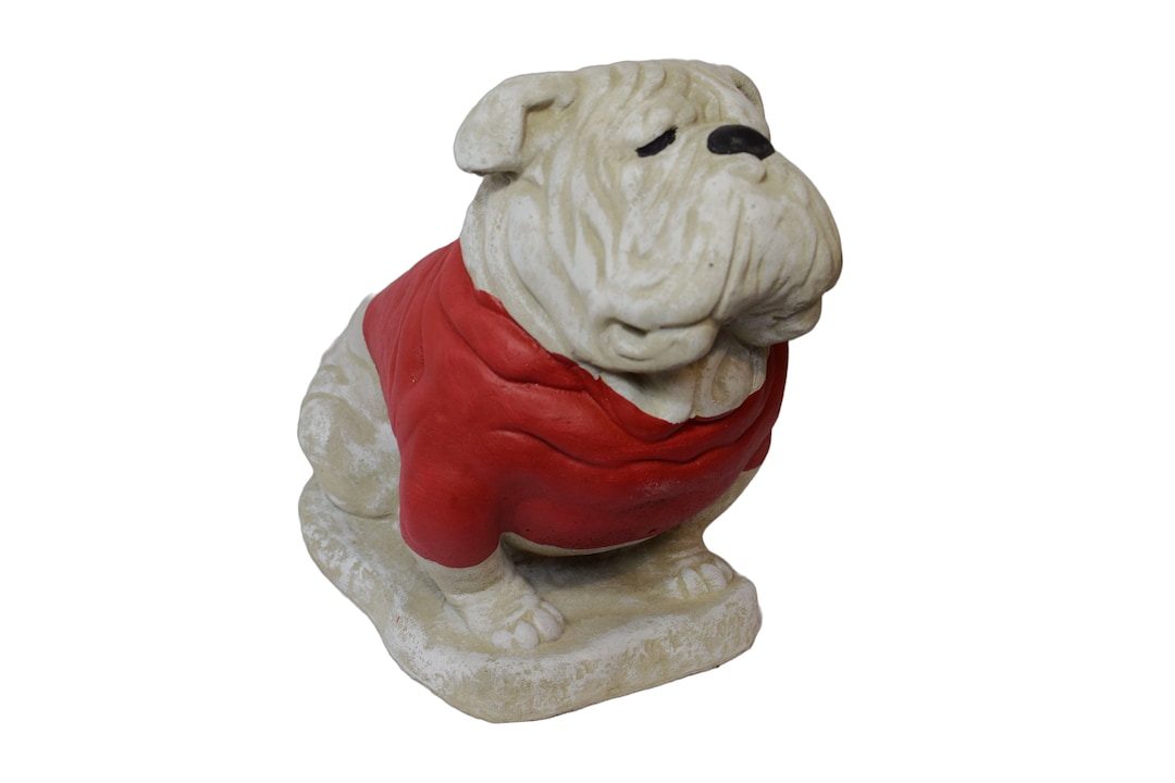 Solid Rock Stoneworks Medium Georgia Bulldog- 14in Tall- Lifelike - Etsy