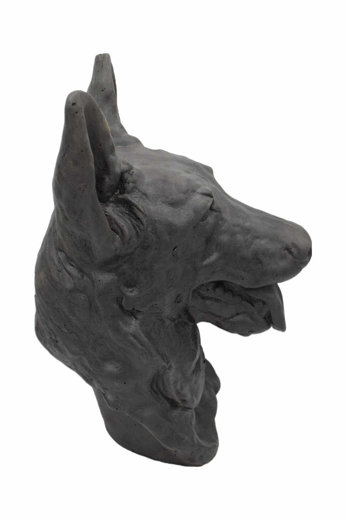 Solid Rock Stoneworks German Shepherd Bust- Graphite - Etsy