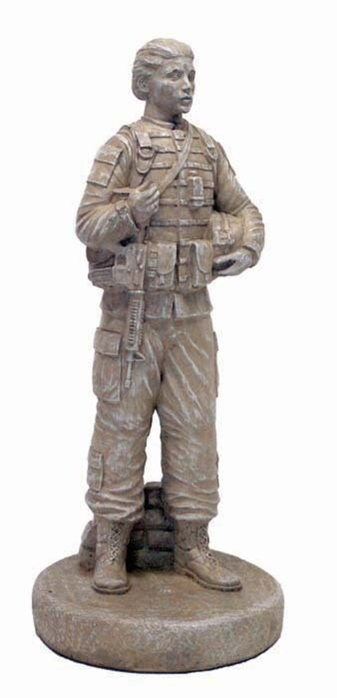 Solid Rock Stonewors Female Soldier- 24in Tall- Desert Sand Brown - Etsy