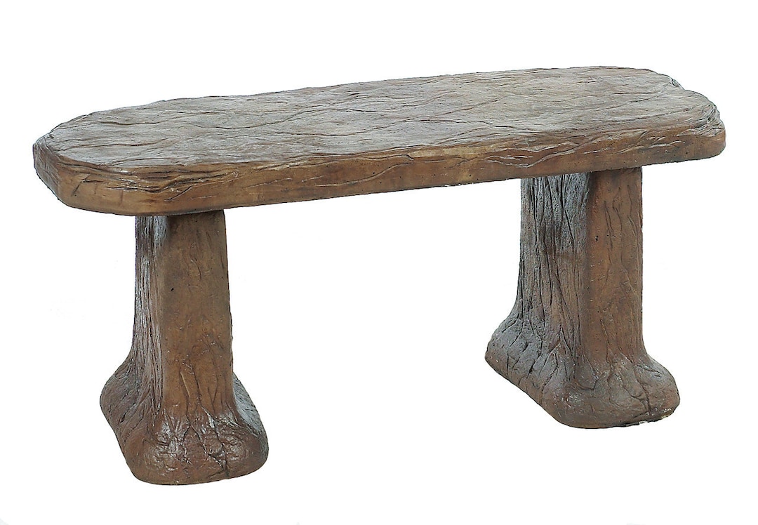 Solid Rock Stoneworks Slate Garden Bench- 16" Tall - Etsy