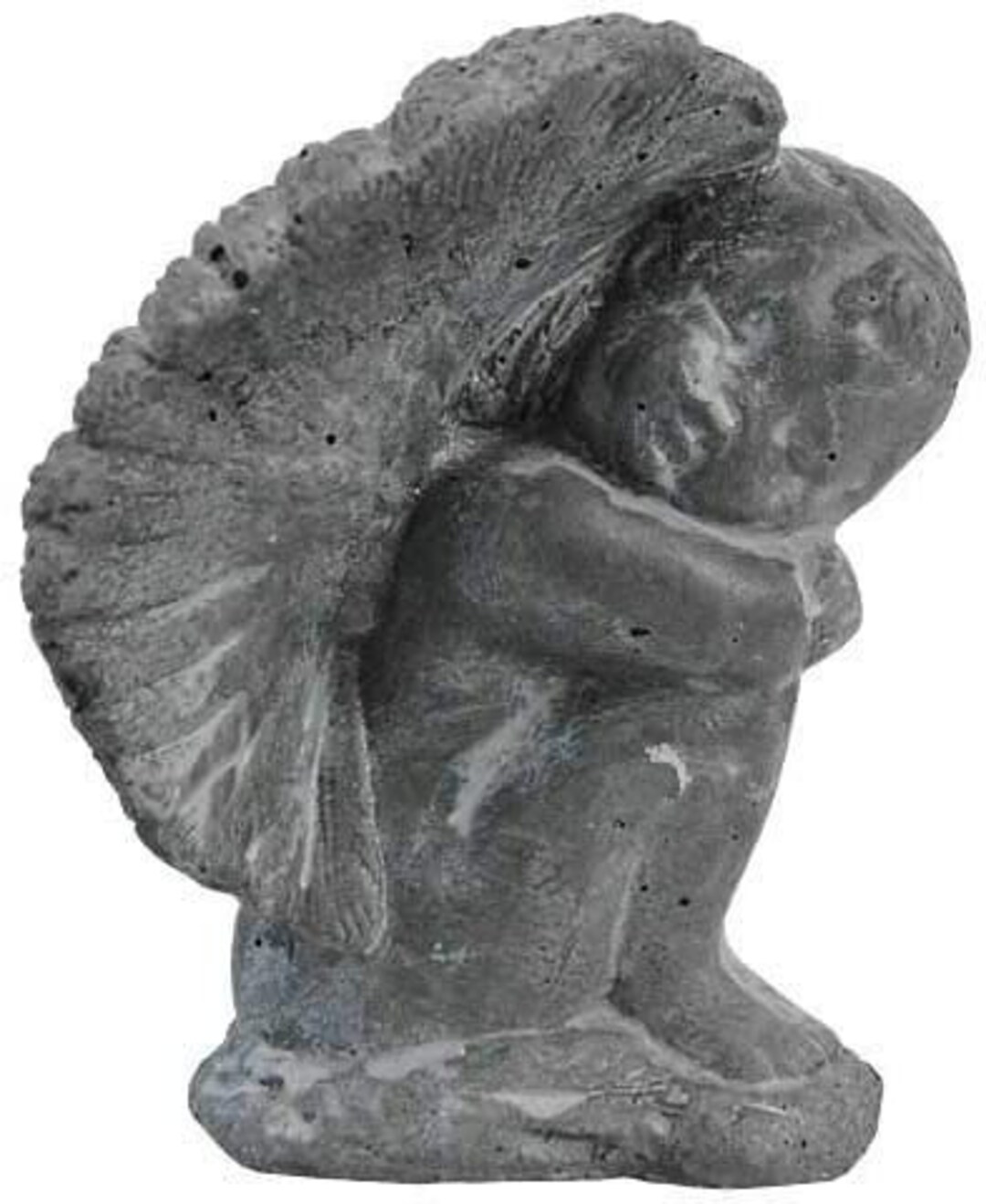 Solid Rock Stoneworks Sm Resting Angel- 6in Tall- Flint - Etsy