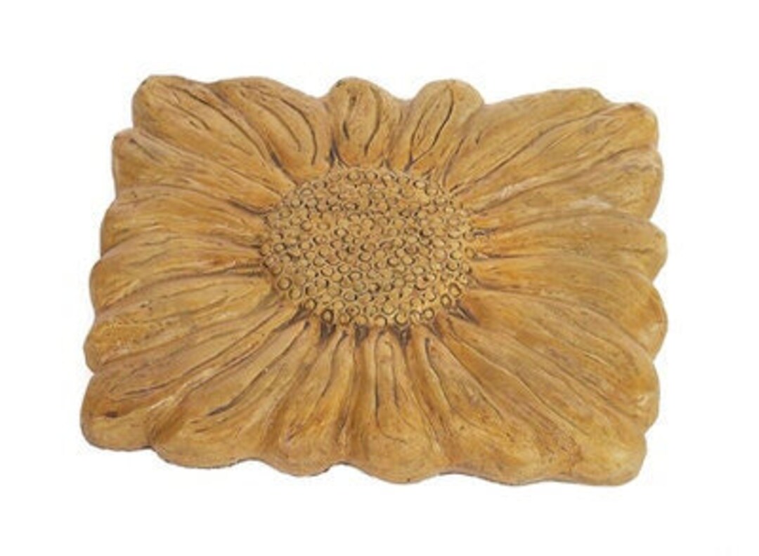 Solid Rock Stoneworks Square Sunflower Stepping Stone - Etsy