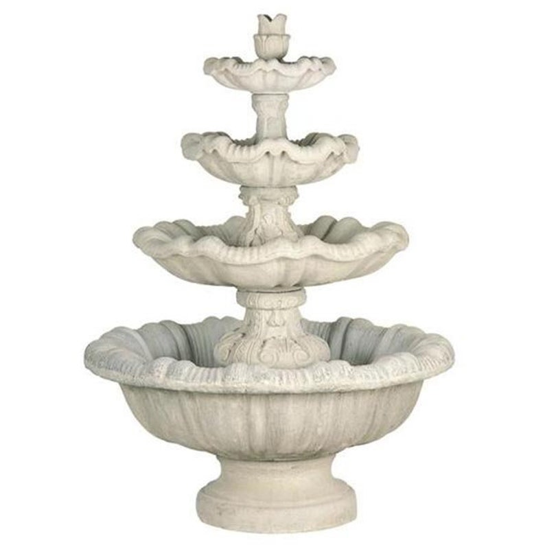 Solid Rock Stoneworks Extra Large 4 Tier Fountain- 70" Tall - Etsy