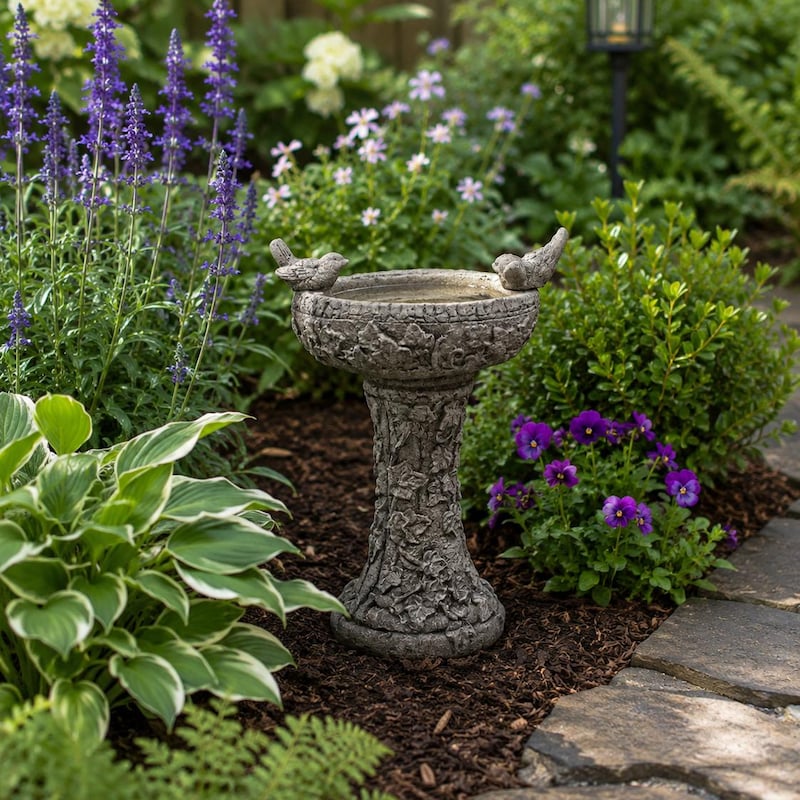 Stone Bird Baths for Garden - Etsy