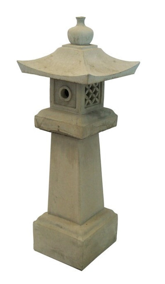 Solid Rock Stoneworks Lantern on Square Base 43in Tall - Etsy