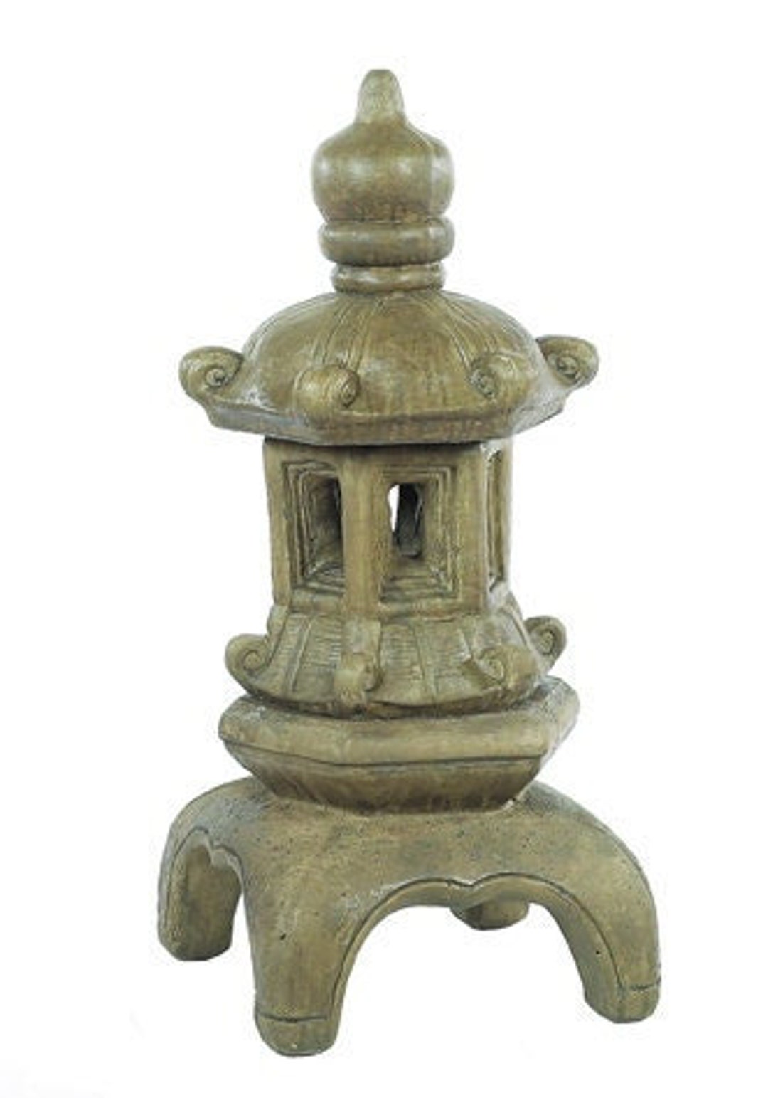 Solid Rock Stoneworks Jr Large Japanese Lantern- 37in Tall- Aged Pine ...