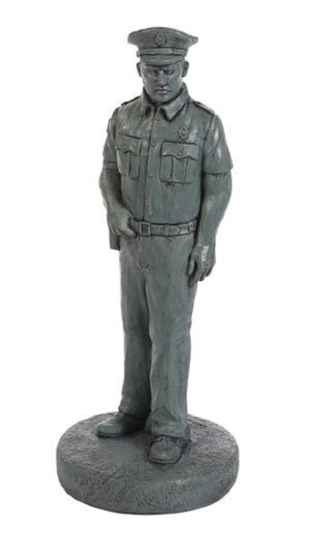 Solid Rock Stoneworks Policeman- 25in Tall- Indigo - Etsy