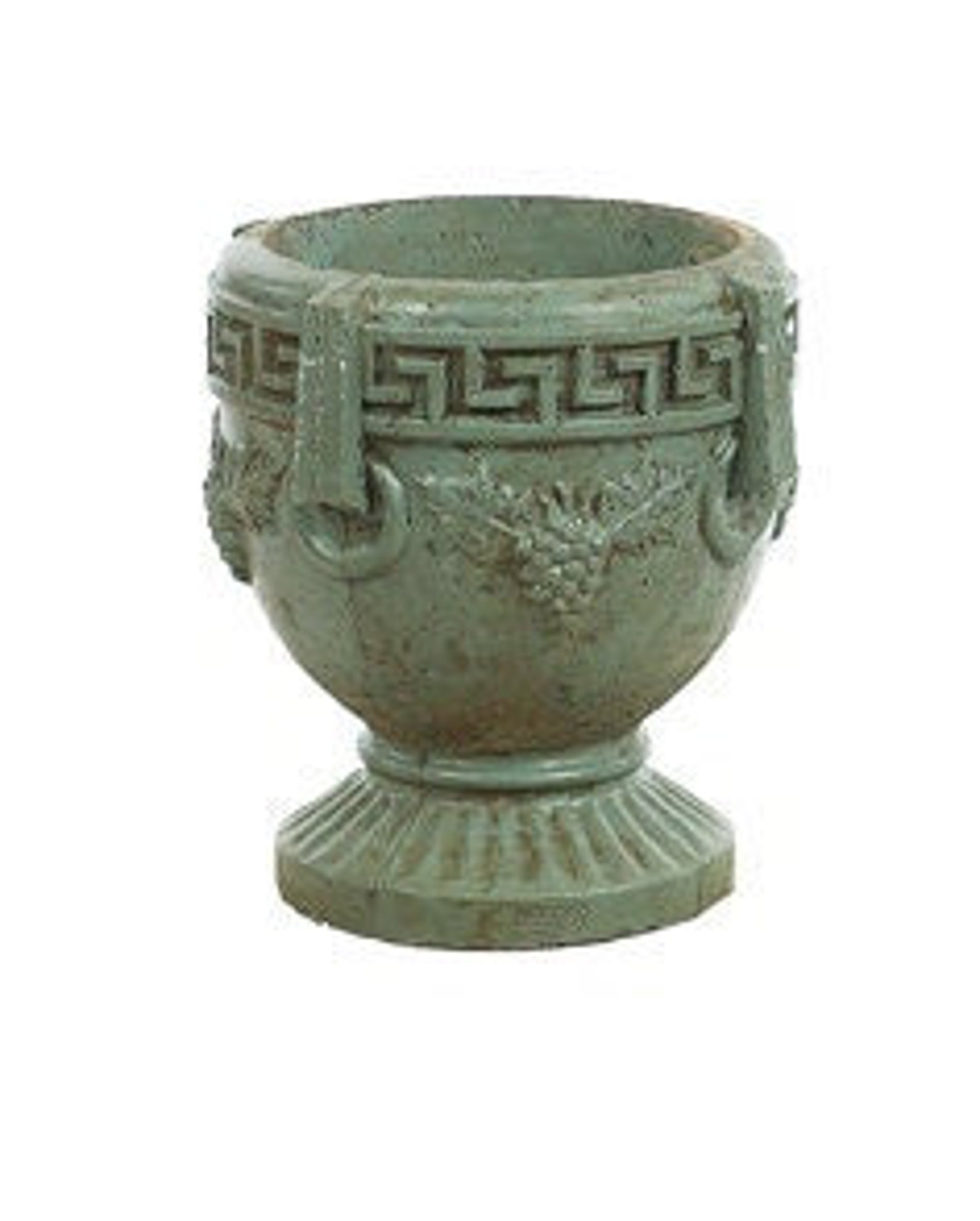 Solid Rock Stoneworks Med Round Grecian Planter- 14in Tall- Cypress - Etsy