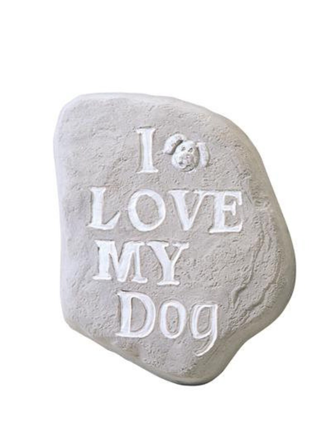 Solid Rock Stoneworks I Love My Dog Plaque- Unstained - Etsy