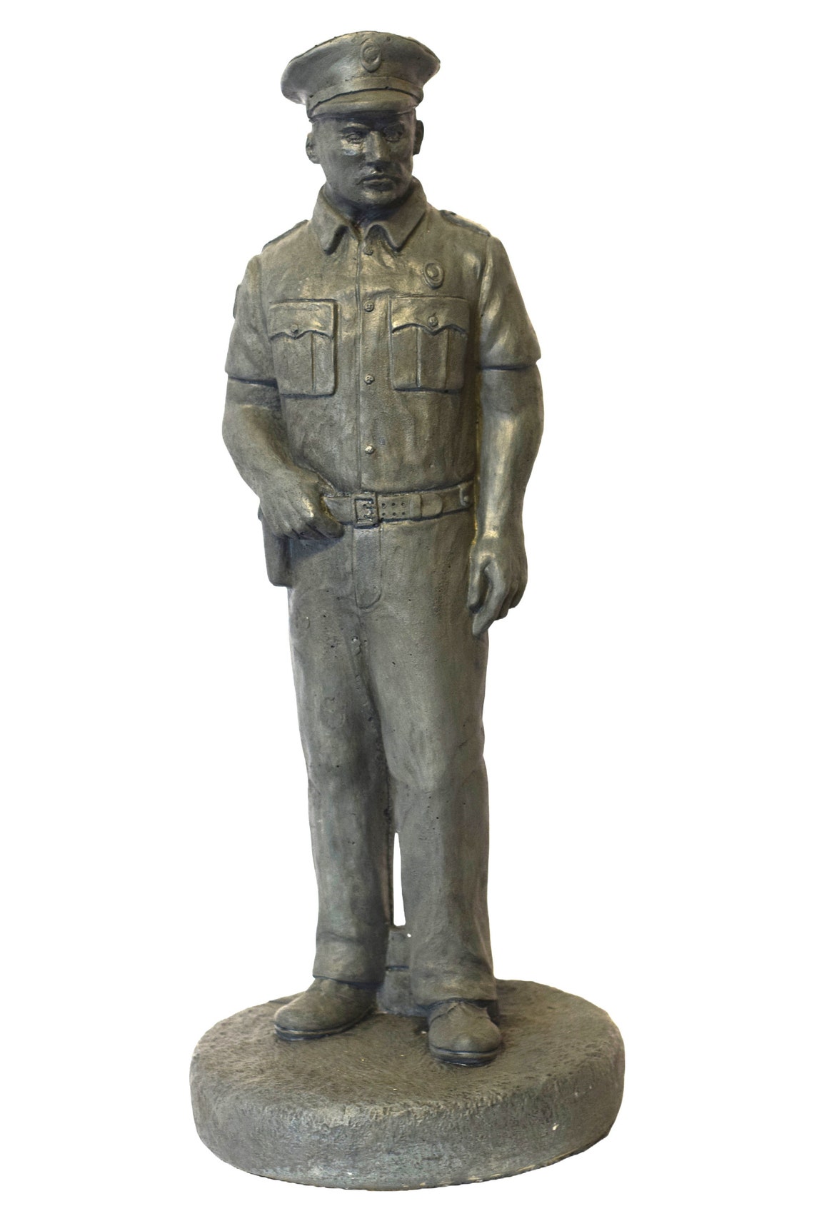 Solid Rock Stoneworks Policeman 25in Tall Indigo - Etsy
