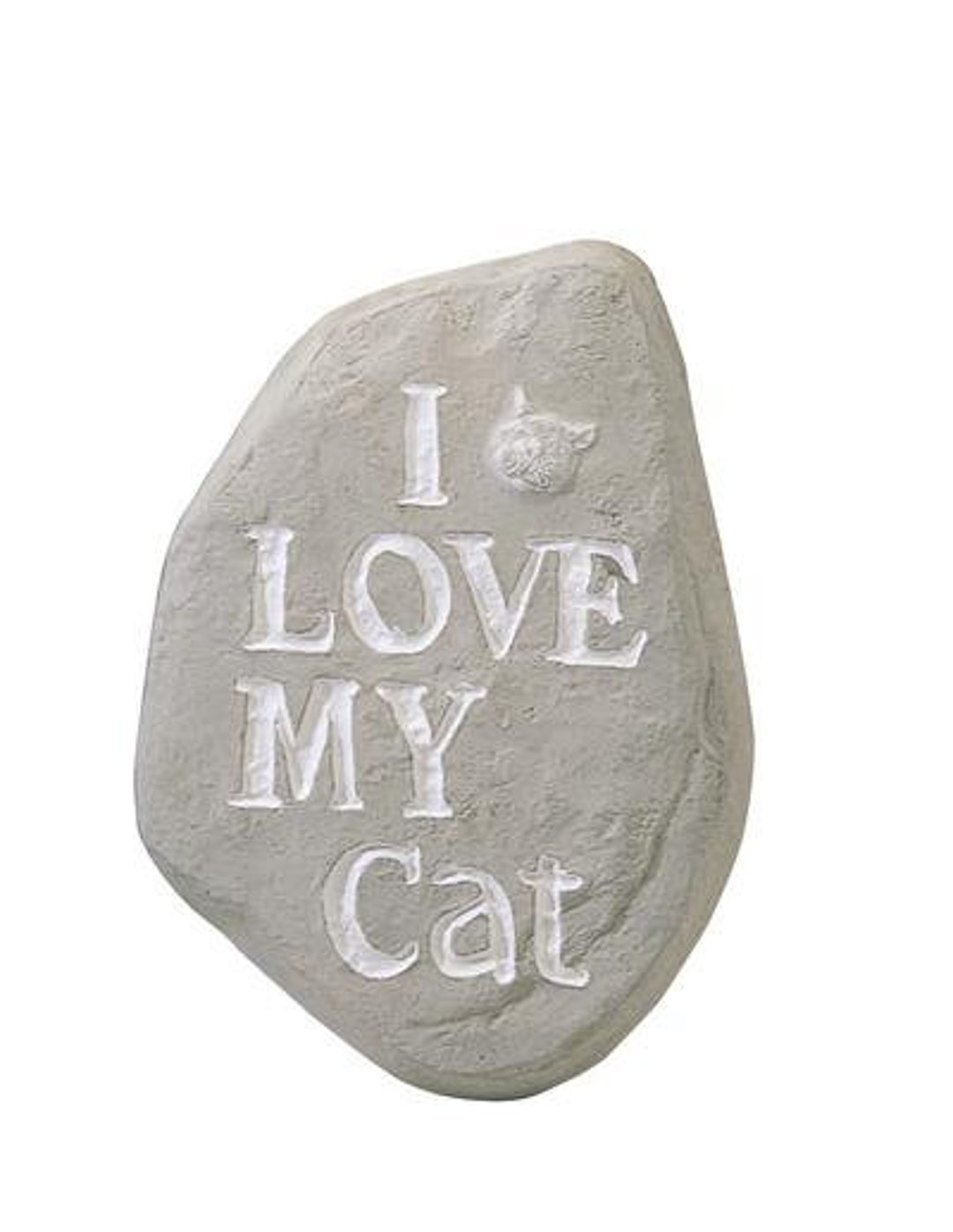 Solid Rock Stoneworks I Love My Cat Plaque- Unstained - Etsy