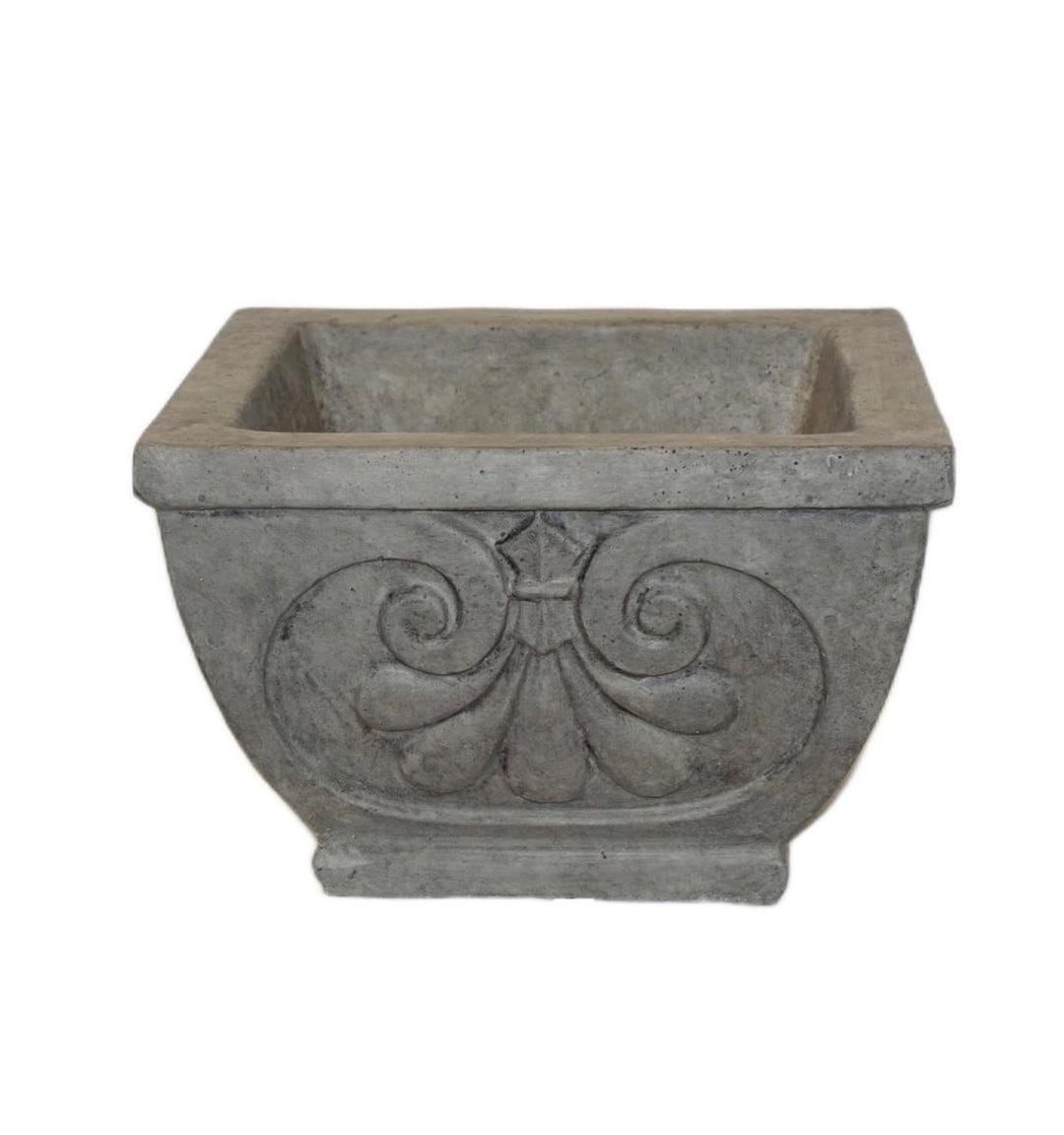 Solid Rock Stoneworks Normandy Jr Planter- 10in Tall- Pre Aged - Etsy