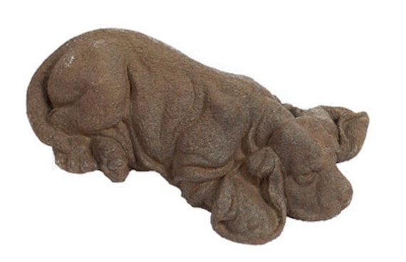 Solid Rock Stoneworks Laying Basset Java | Etsy