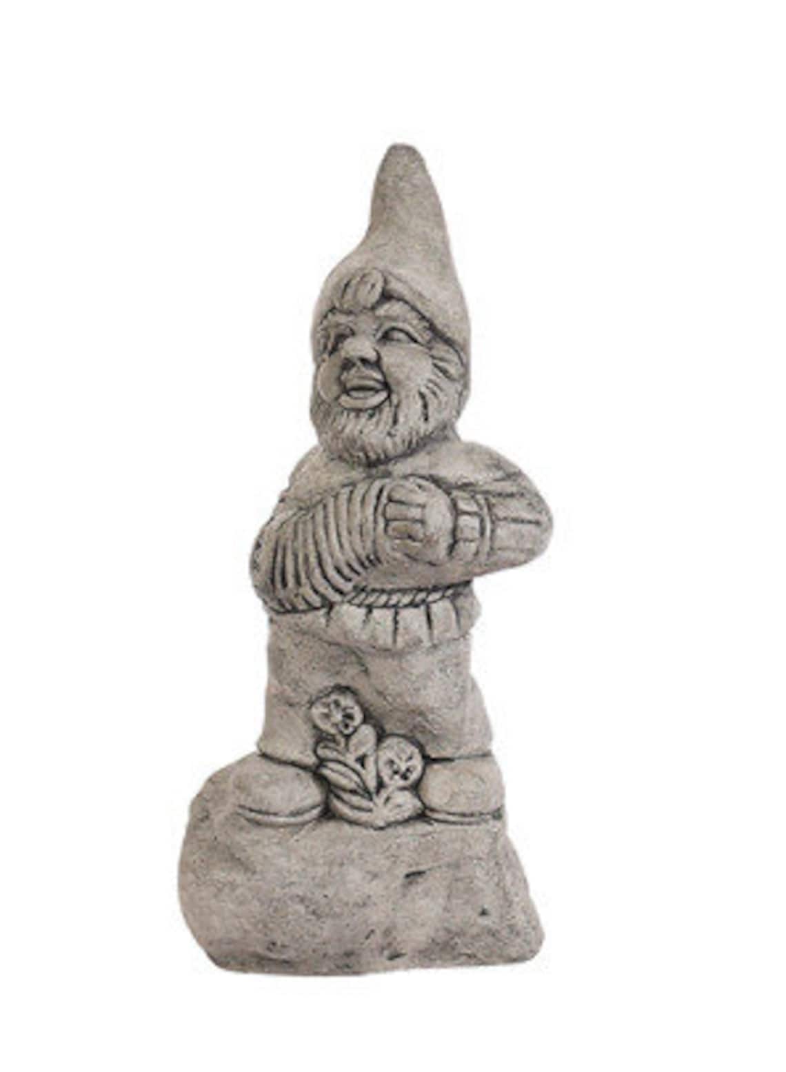 Solid Rock Stoneworks Musical Dwarf 16in Tall Preaged - Etsy