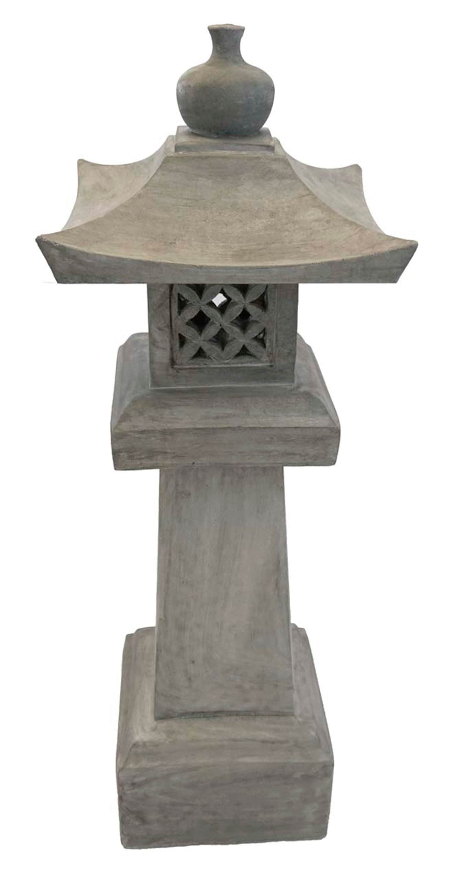 Solid Rock Stoneworks Lantern on Square Base- 43in Tall- Preaged - Etsy