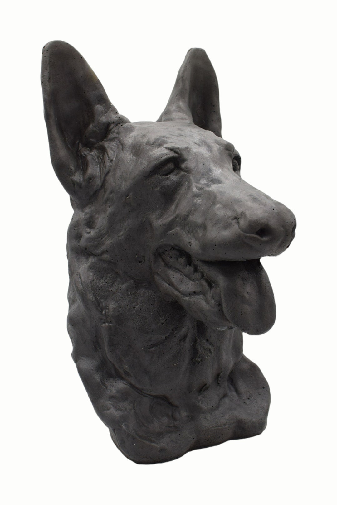 Solid Rock Stoneworks German Shepherd Bust- Graphite - Etsy