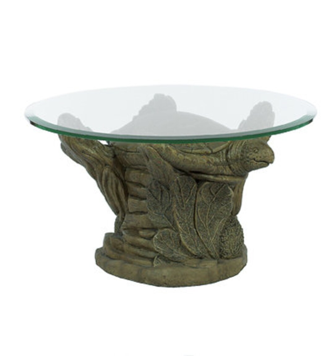 Solid Rock Stoneworks Sea Turtle Table- 16in Tall- Sage - Etsy