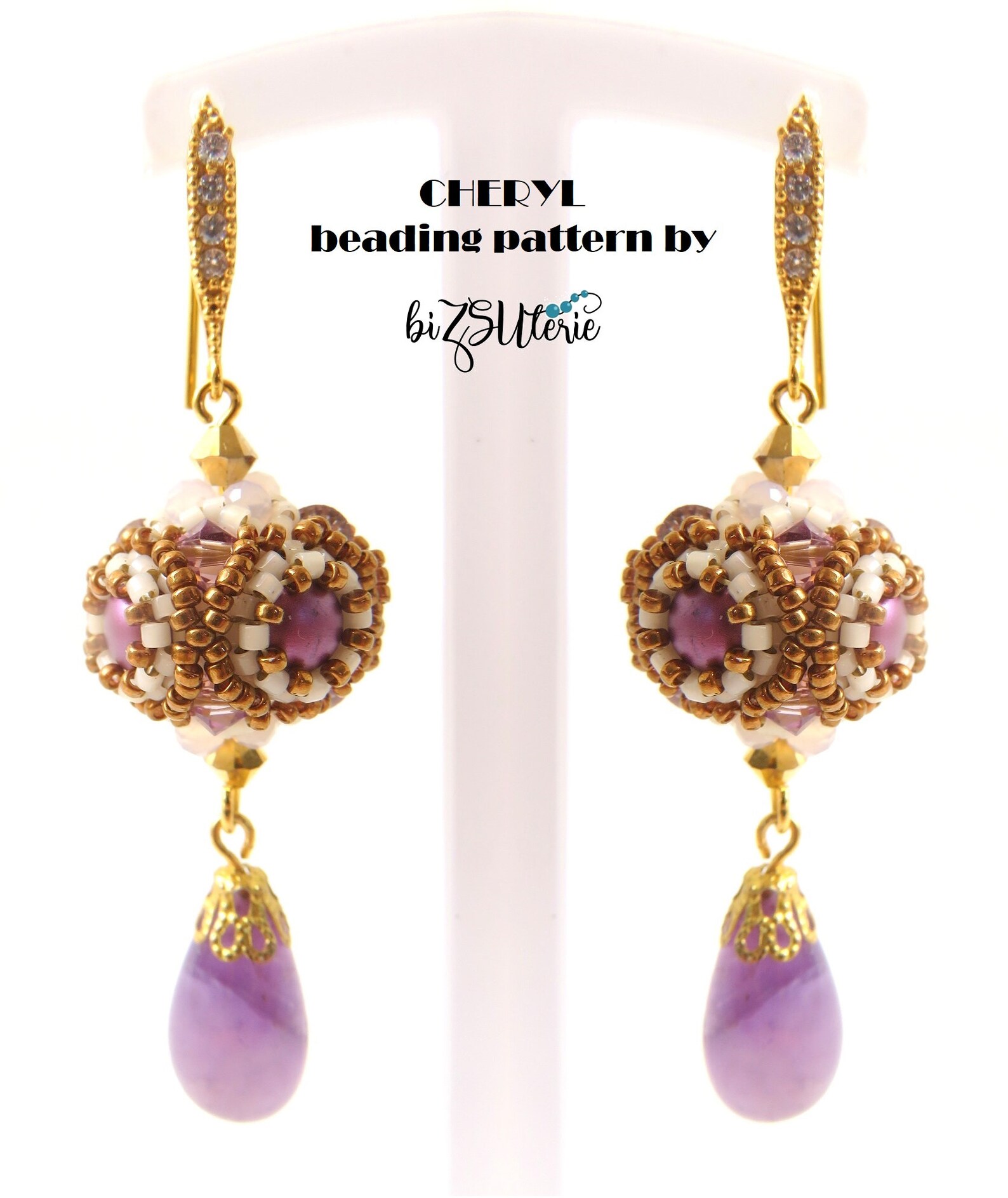 Cheryl Beaded Bead - Instant Download DIY Beading Pattern/tutorial in ...