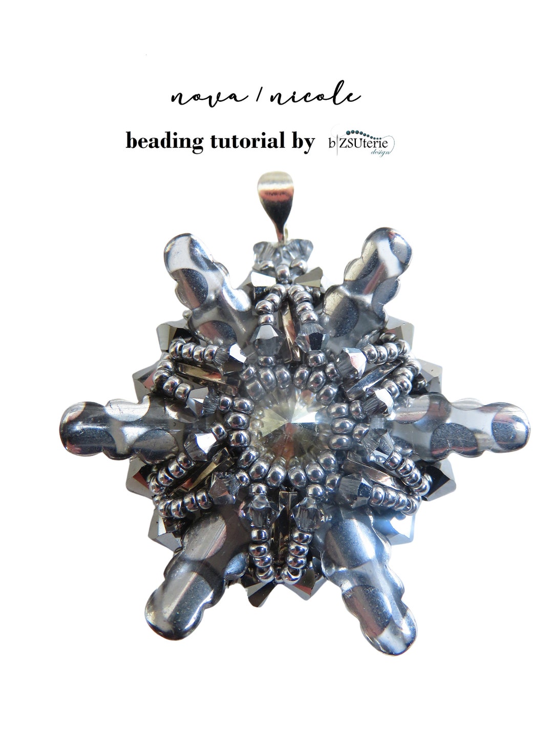 Nova Series / Nicole Pendant - Instant Download DIY Beading Pattern ...