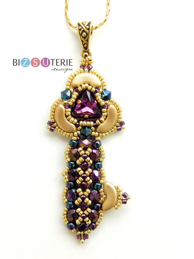 Magic Key Pendant and Earrings - Instant Download Beading Pattern With ...
